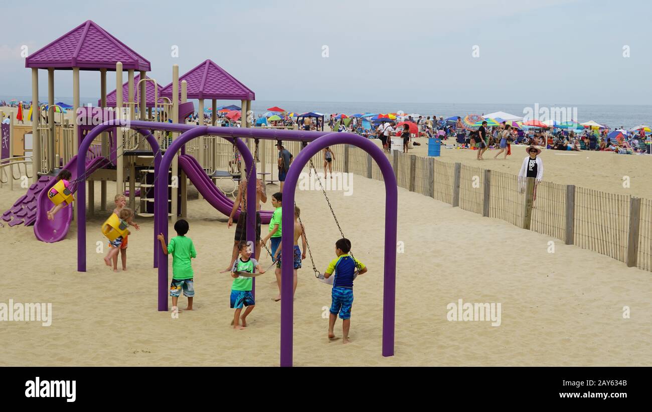Beachfront playground hi-res stock photography and images - Alamy