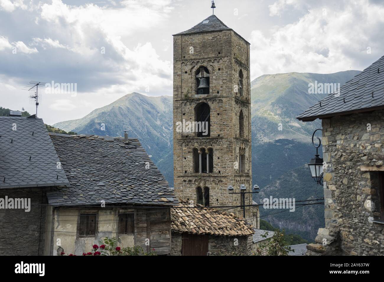 Romanesque churches in the village of Taull in the Spanish Pyrenees ...