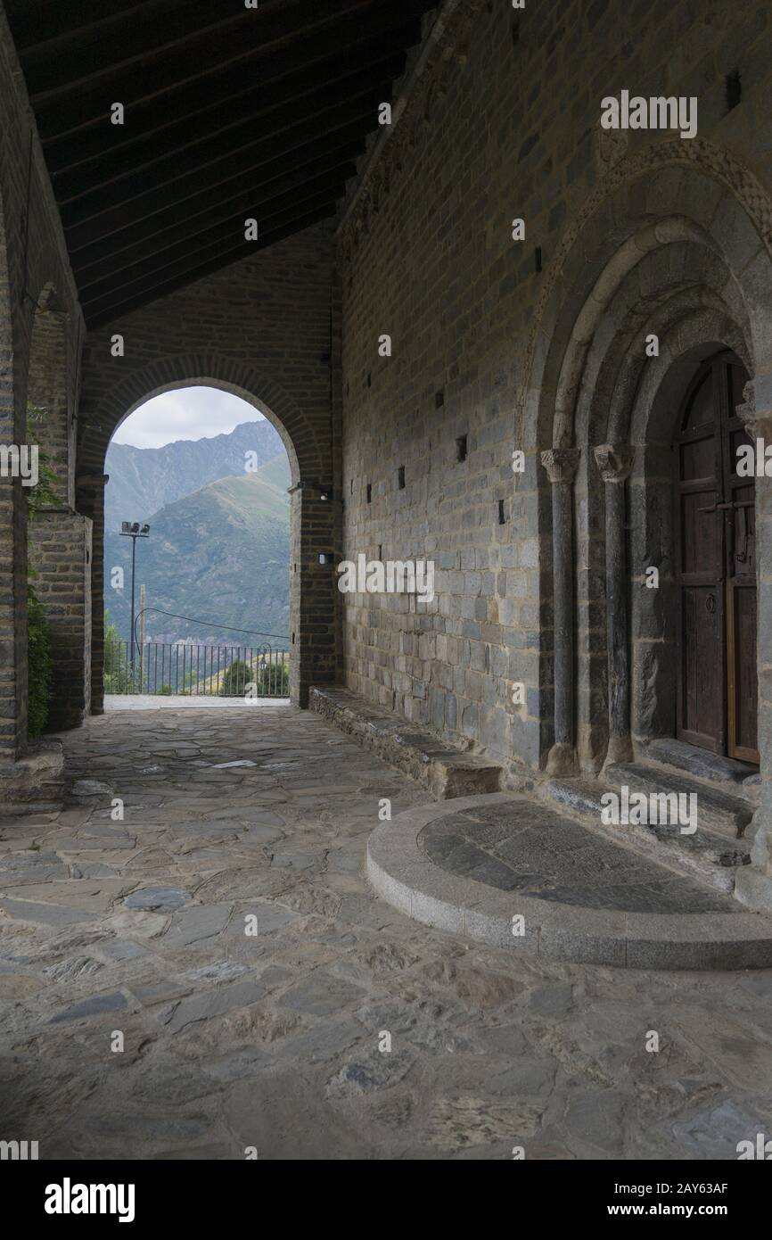 Romanesque churches in the village of Taull in the Spanish Pyrenees ...