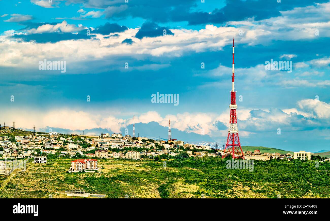 Yerevan TV Tower in Armenia Stock Photo - Alamy