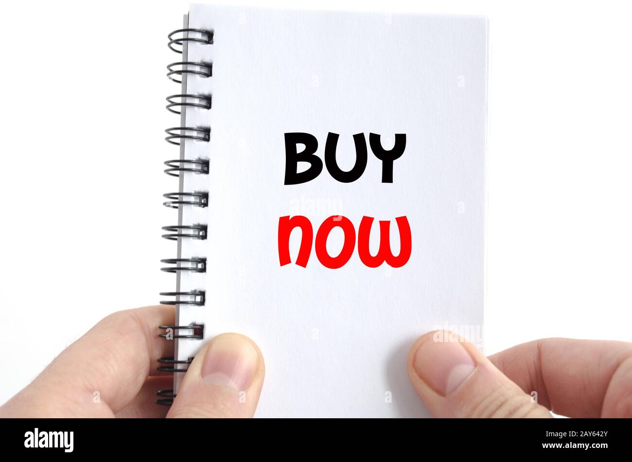 Buy now text concept Stock Photo - Alamy