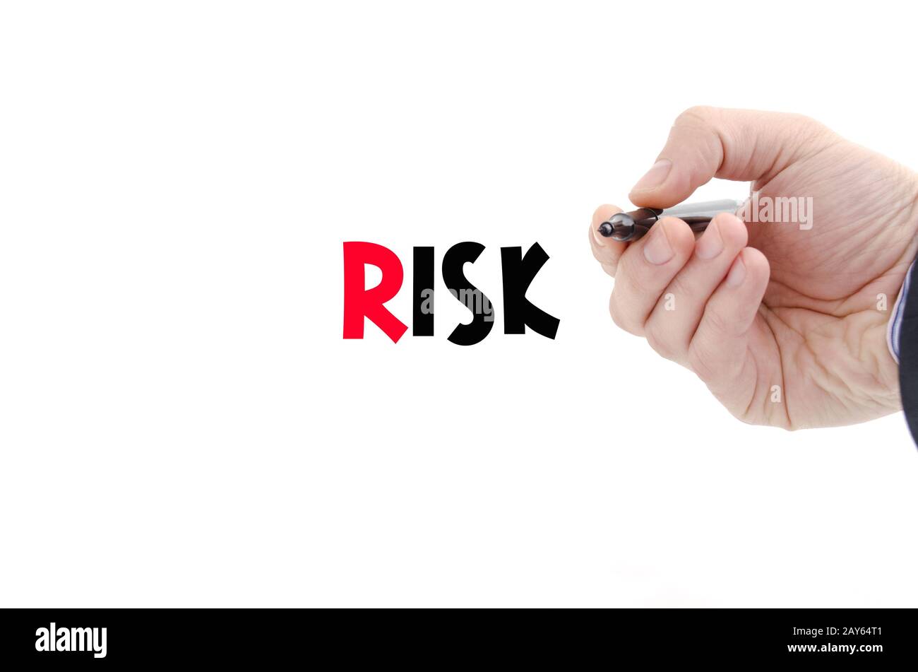 Risk text concept Stock Photo - Alamy