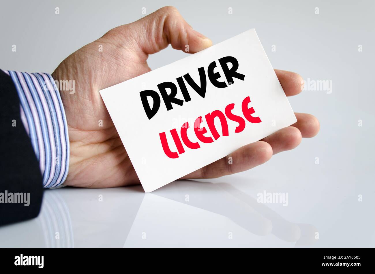Driver license text concept Stock Photo - Alamy
