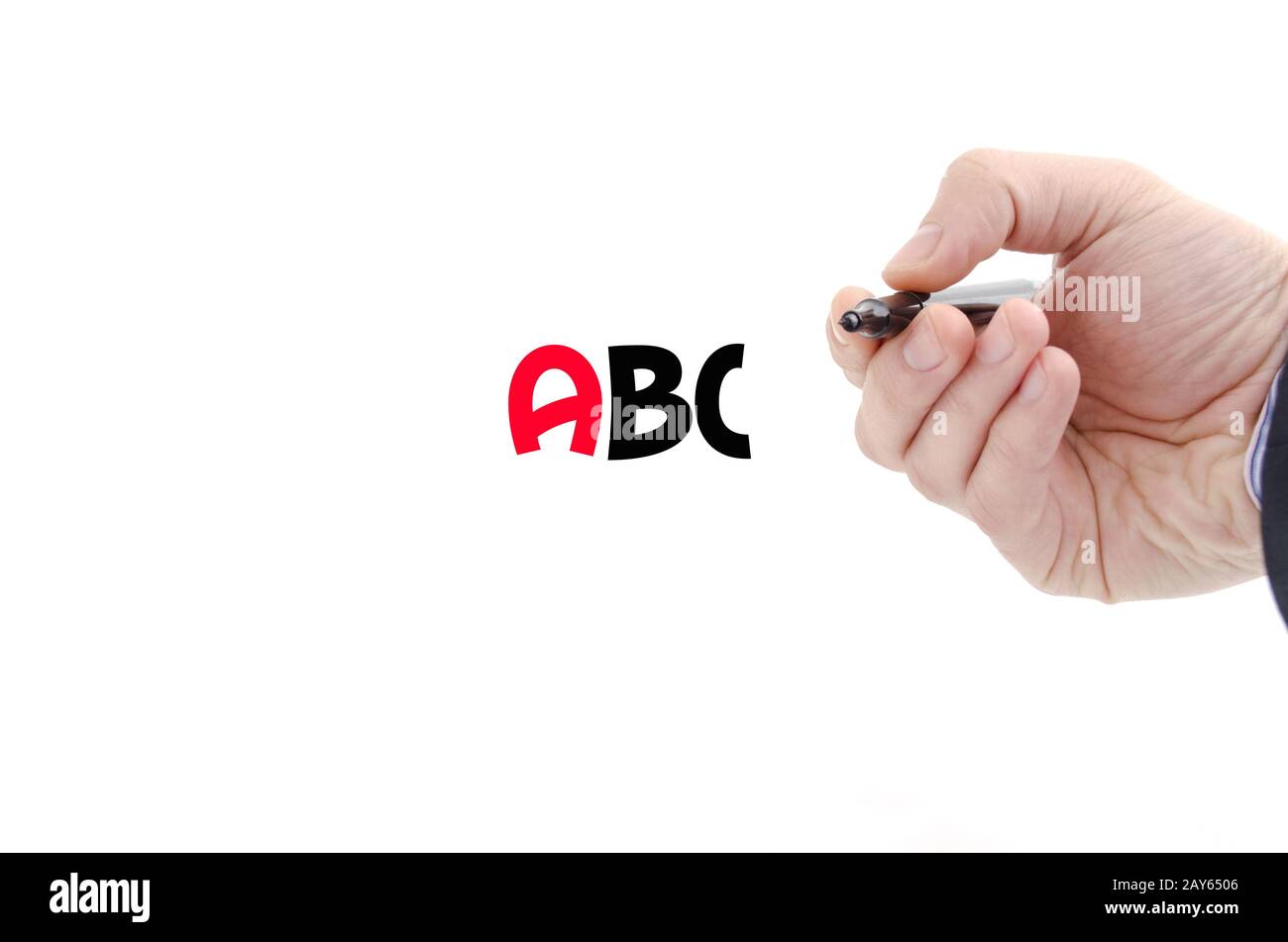 Abc text concept Stock Photo - Alamy