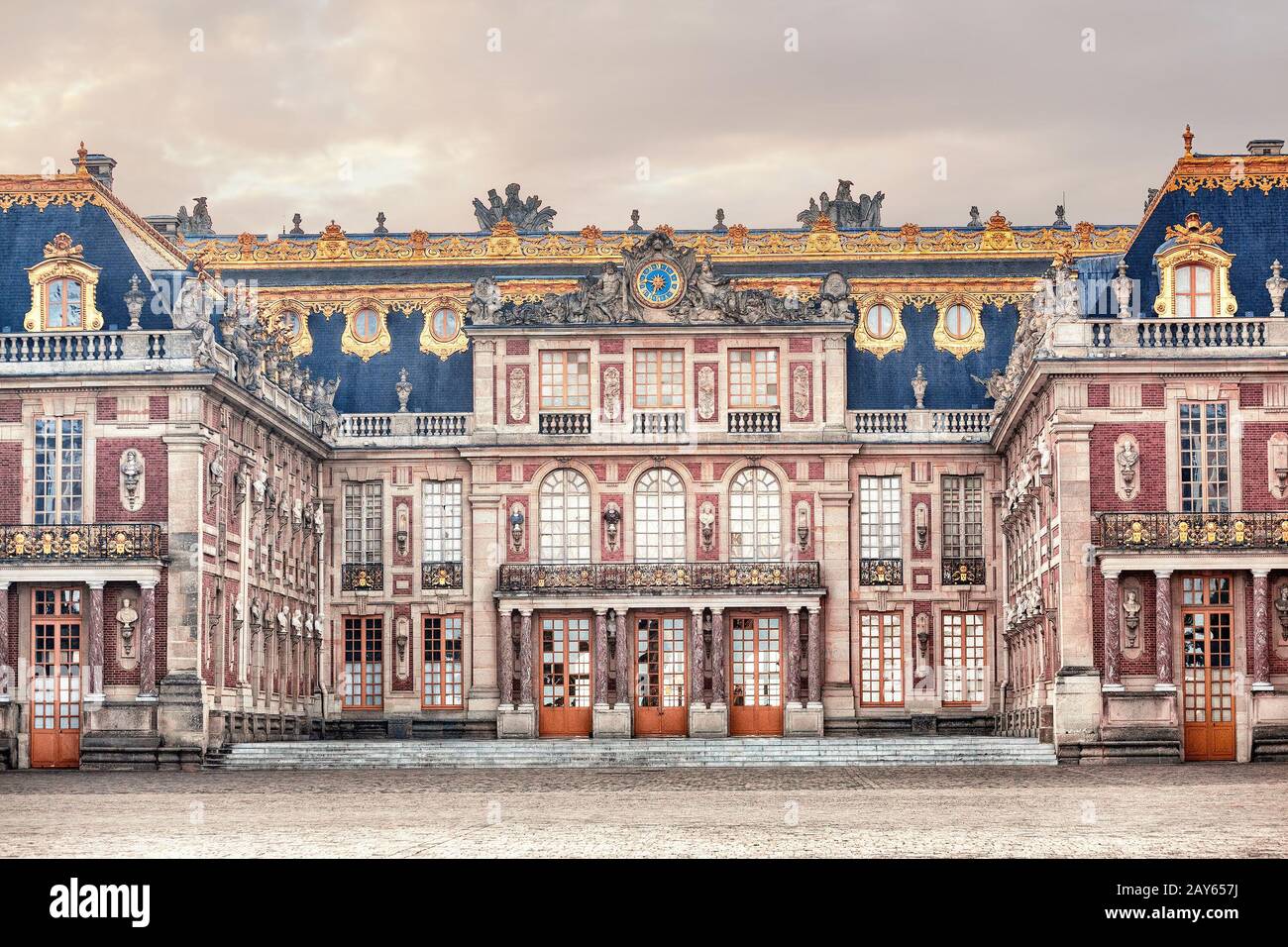 The main building of the Royal Palace of Versailles, the main residence ...