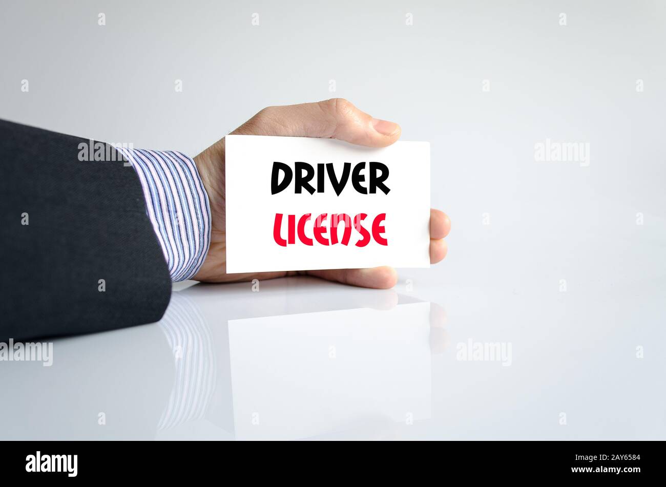 Driver license text concept Stock Photo - Alamy