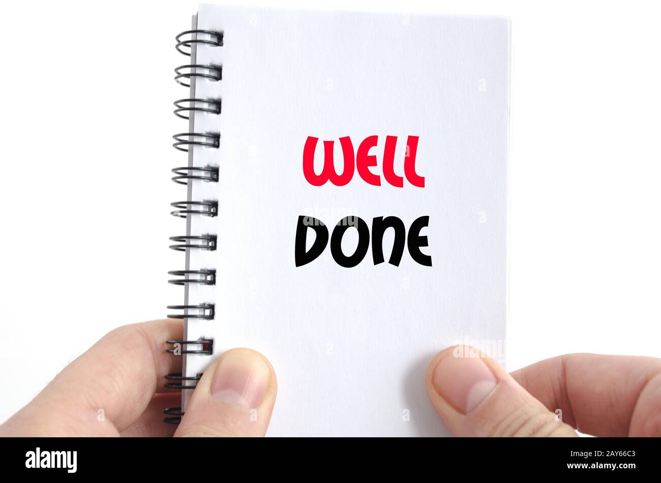 Well done text concept Stock Photo - Alamy