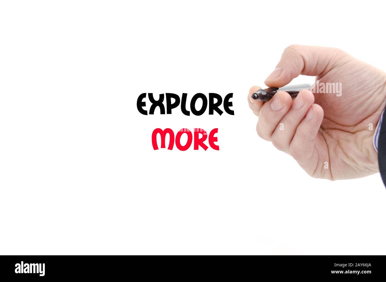 Explore more text concept Stock Photo - Alamy