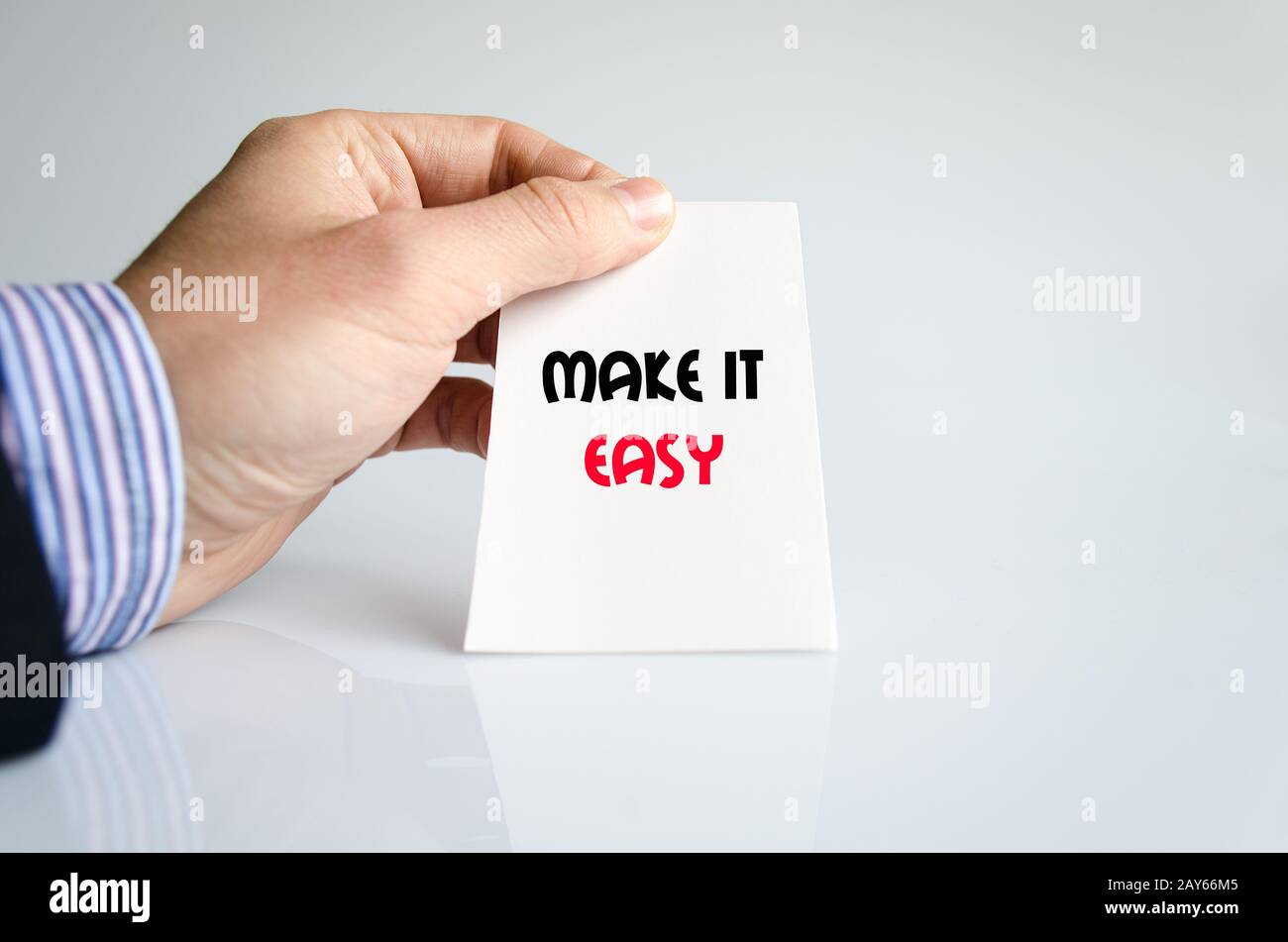 Make it easy text concept Stock Photo - Alamy