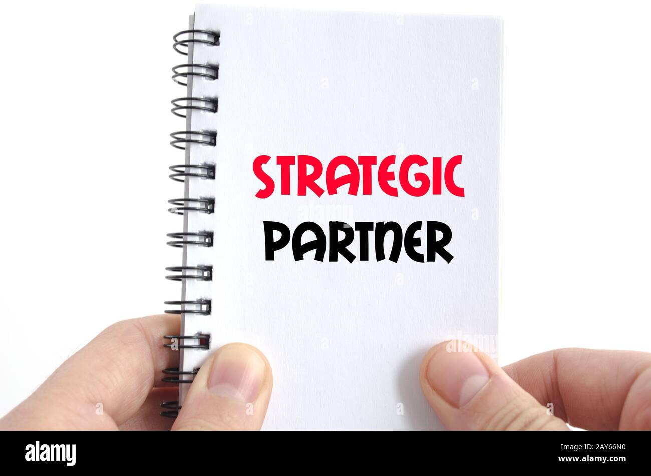 Strategic partner text concept Stock Photo - Alamy