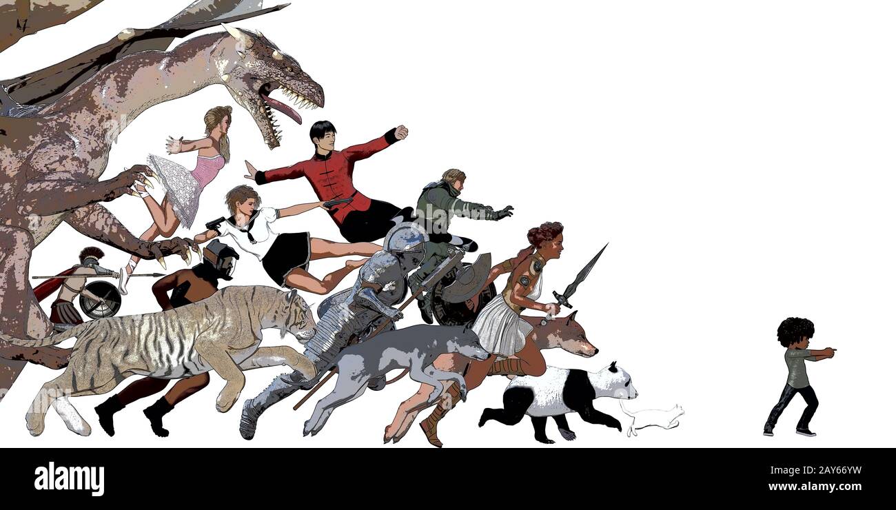 Imaginary characters hi-res stock photography and images - Alamy