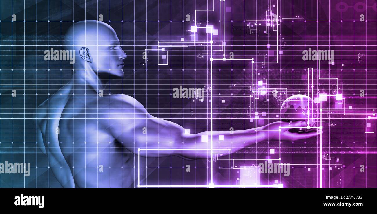 Network themed illustration hi-res stock photography and images - Alamy