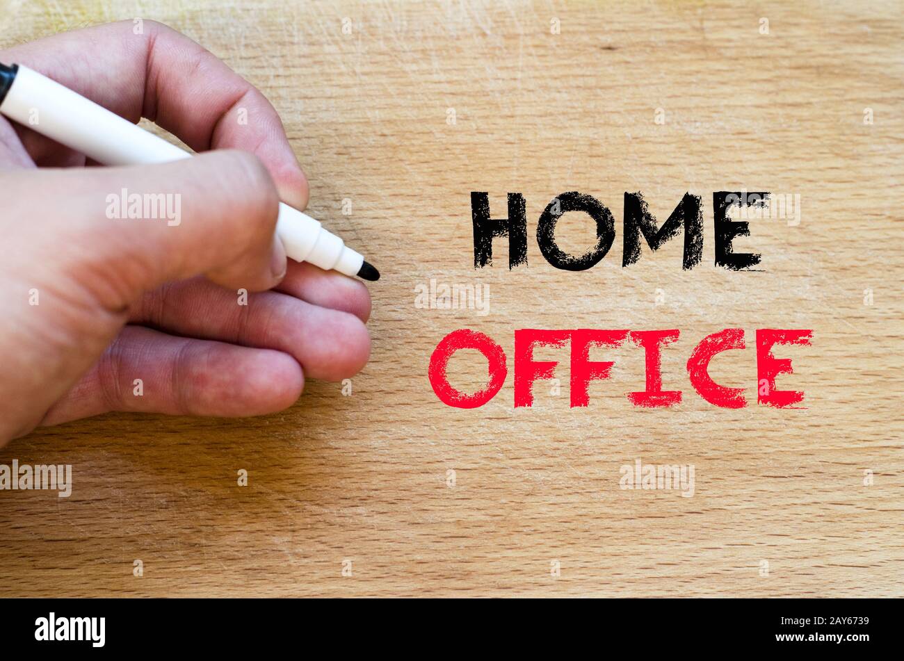 Home office text concept Stock Photo - Alamy