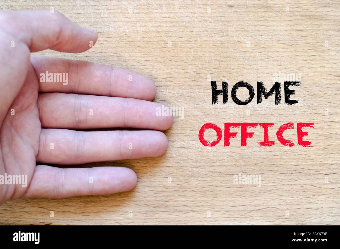 Home office text concept Stock Photo - Alamy