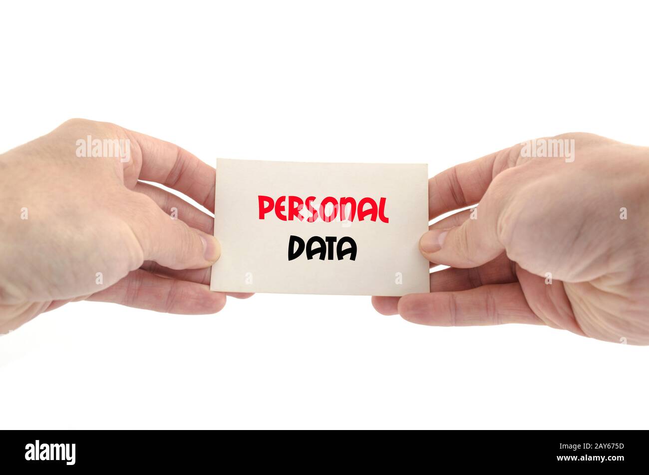 Personal data text concept Stock Photo - Alamy