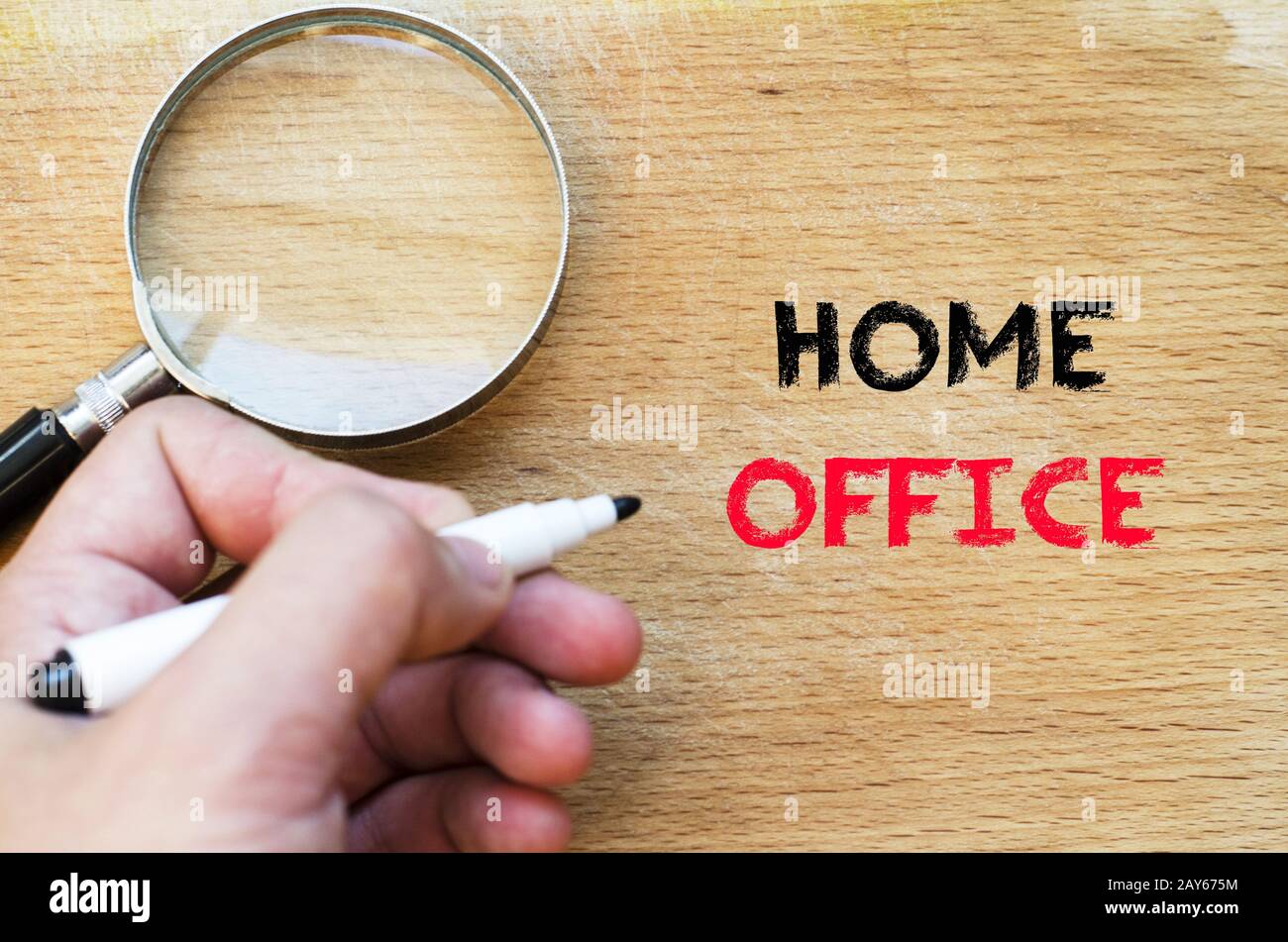 Home office text concept Stock Photo - Alamy