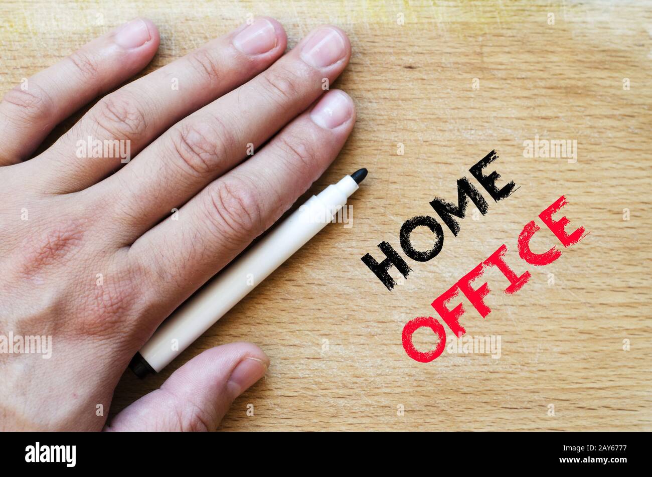 Home office text concept Stock Photo - Alamy