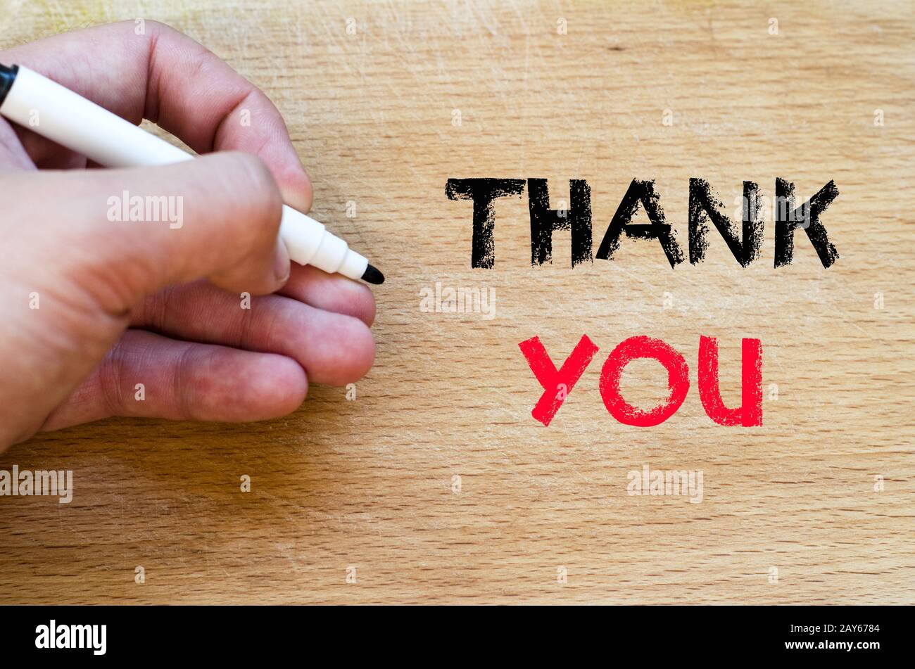 Thank you text concept Stock Photo - Alamy