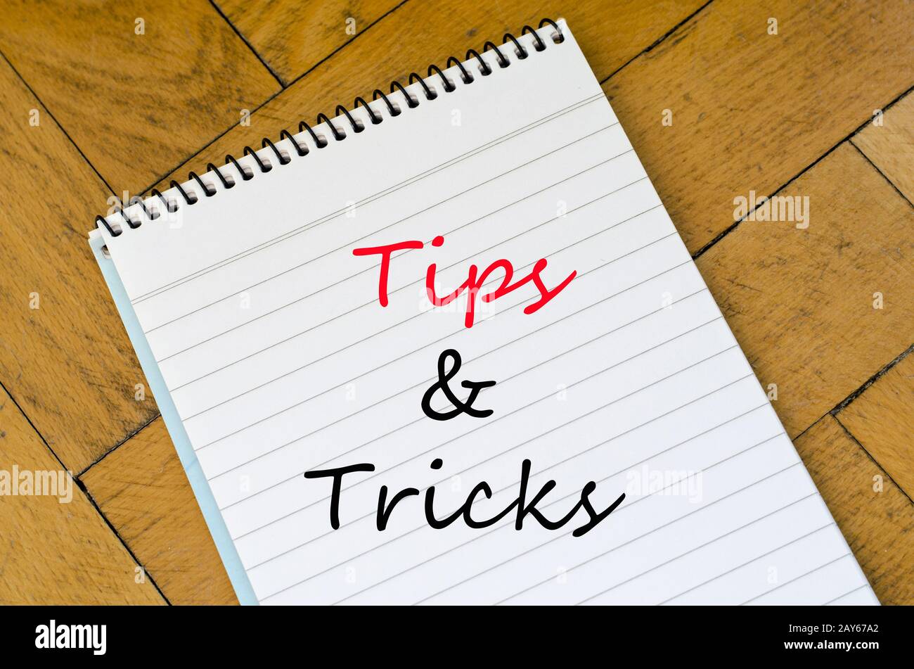 Tipstricks text concept Stock Photo - Alamy