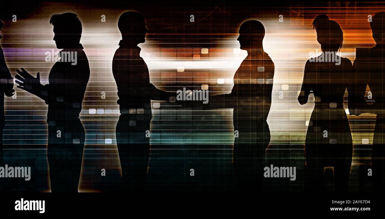 Networking event silhouette hi-res stock photography and images - Alamy