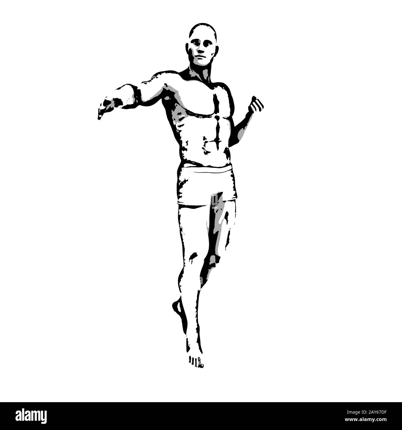 Comic Book Hero Pose Stock Photo - Alamy