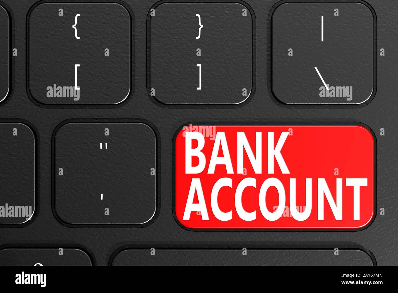 Bank account on black keyboard Stock Photo - Alamy