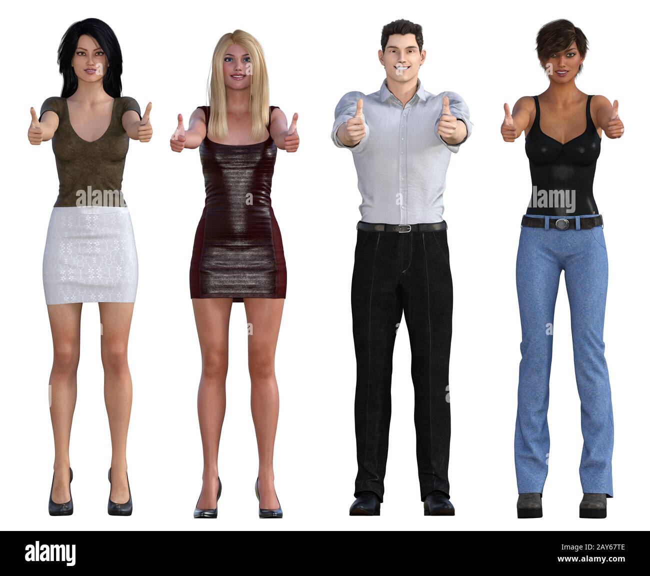 Office winner group happy people Cut Out Stock Images & Pictures - Alamy