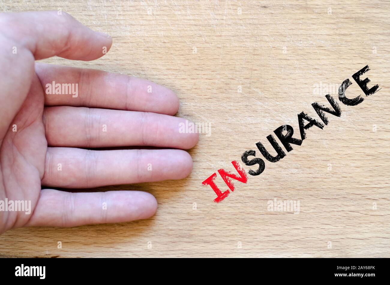 Insurance text concept Stock Photo - Alamy