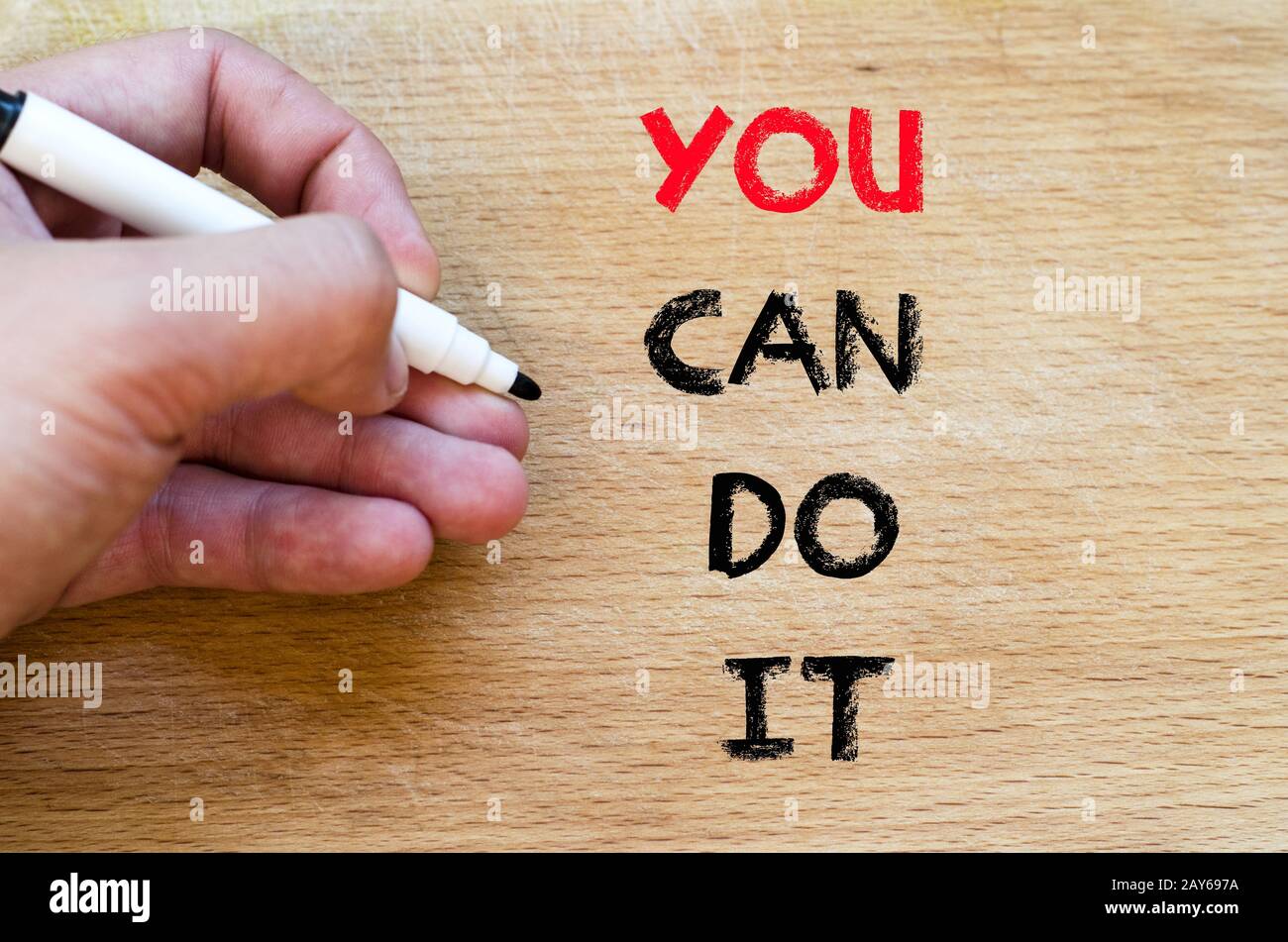 You can do it text concept Stock Photo - Alamy