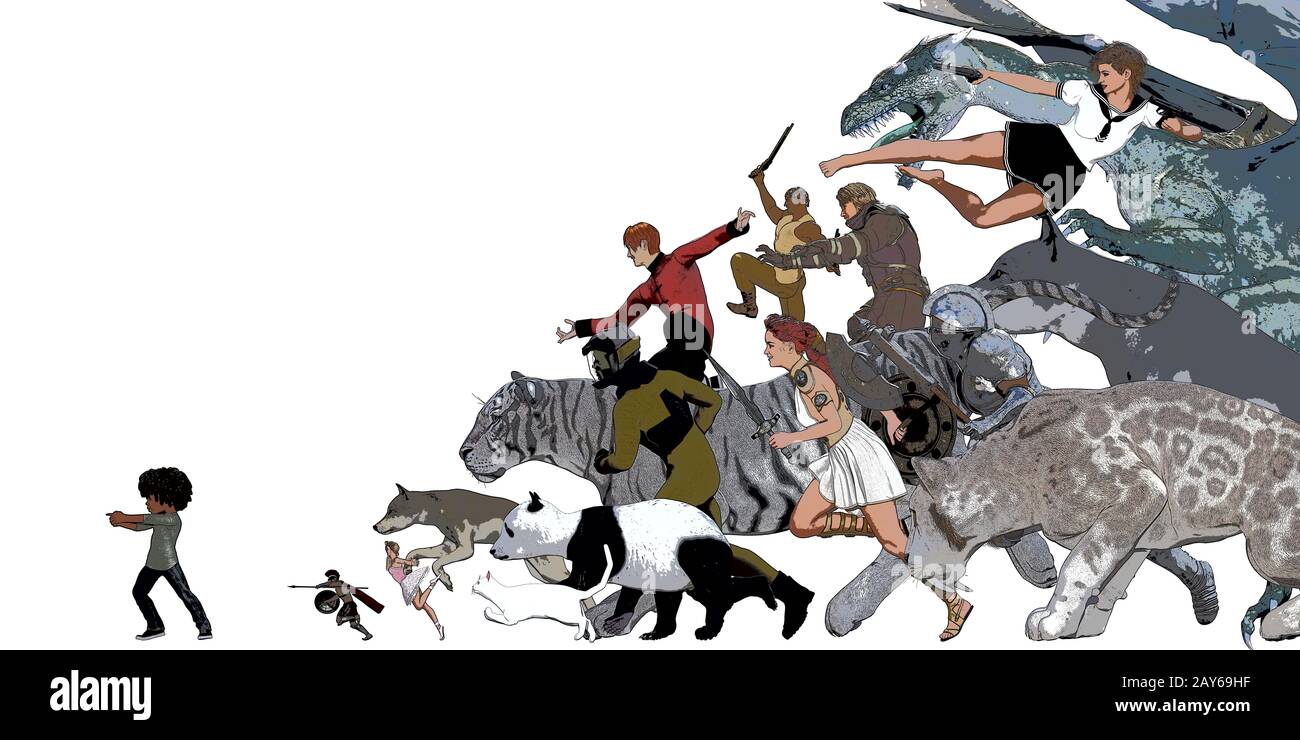 Imaginary characters hi-res stock photography and images - Alamy