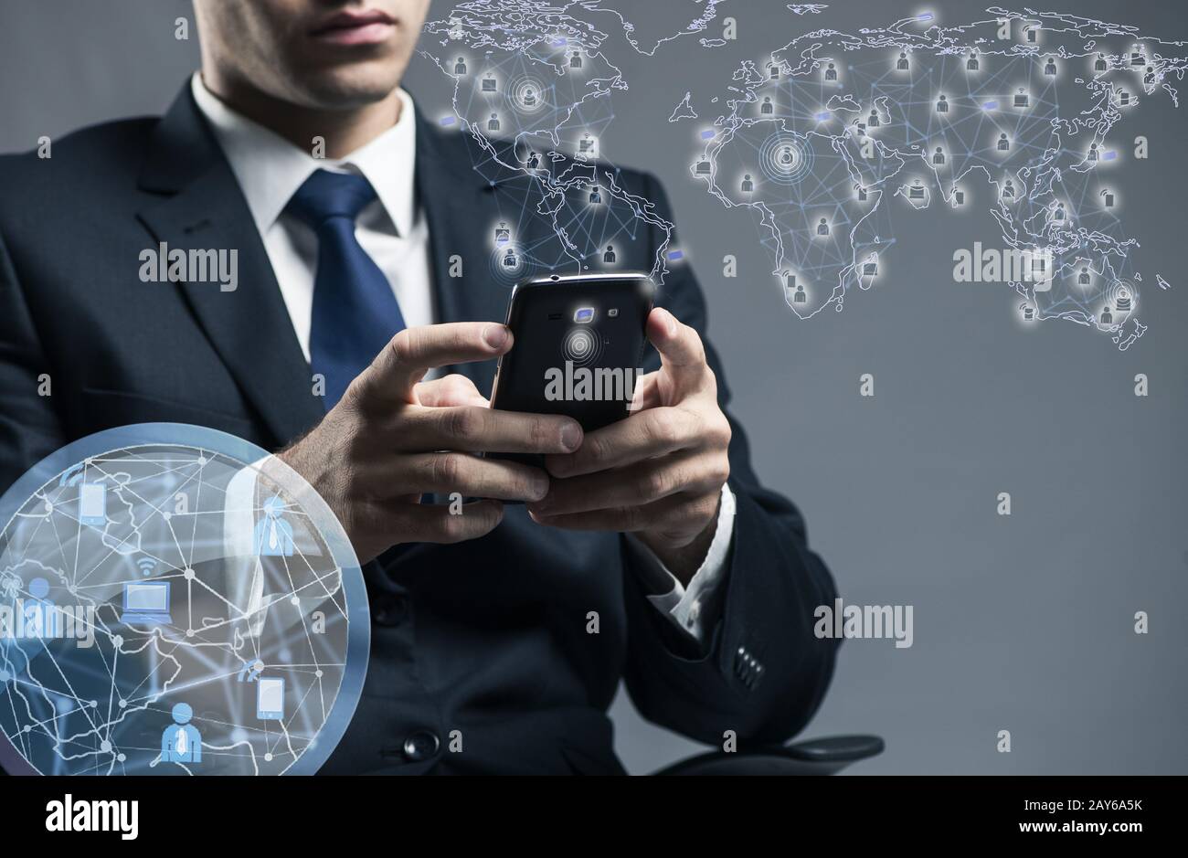 Social media interactions phone hi-res stock photography and images - Alamy