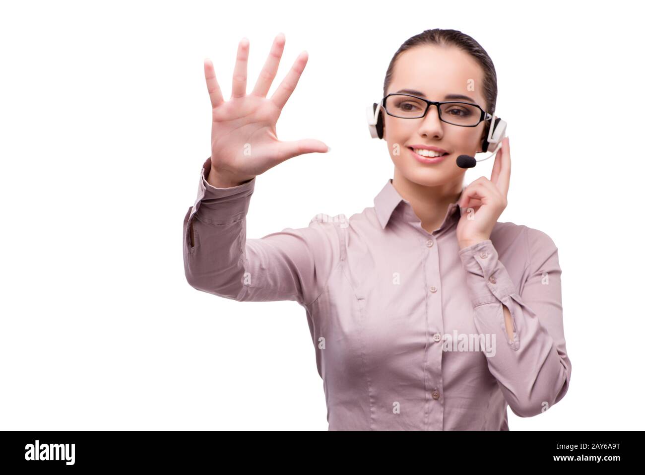 Virtual help desk Cut Out Stock Images & Pictures - Alamy