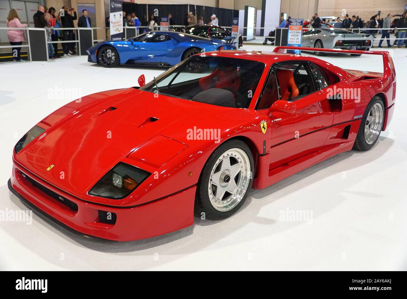 Philadelphia, Pennsylvania, U.S.A - February 9, 2020 - A bright red ...