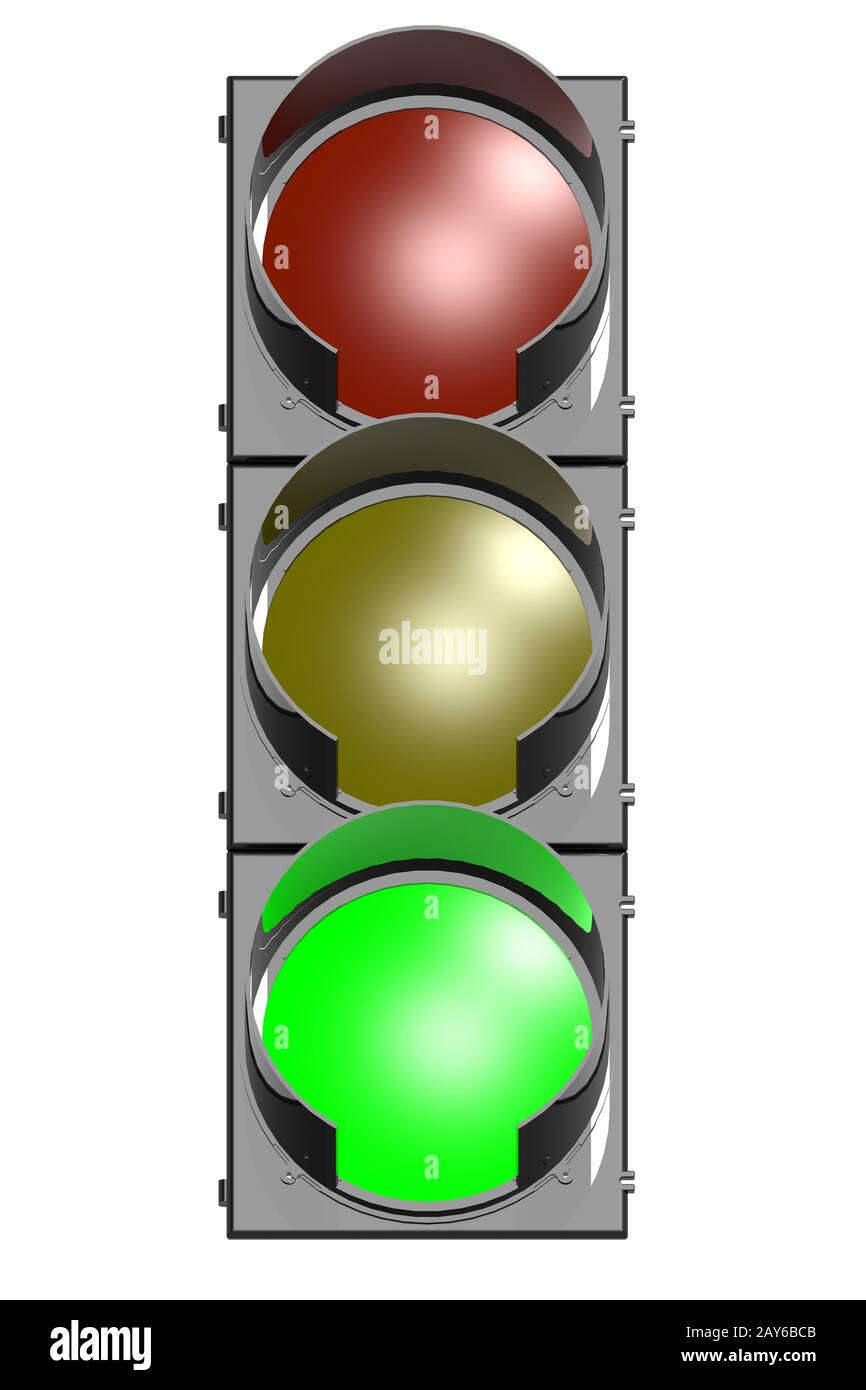 Traffic signal in red Cut Out Stock Images & Pictures - Alamy