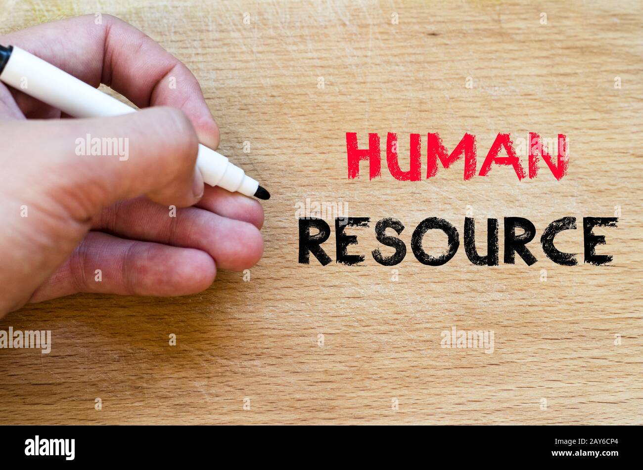 Human resource text concept Stock Photo - Alamy