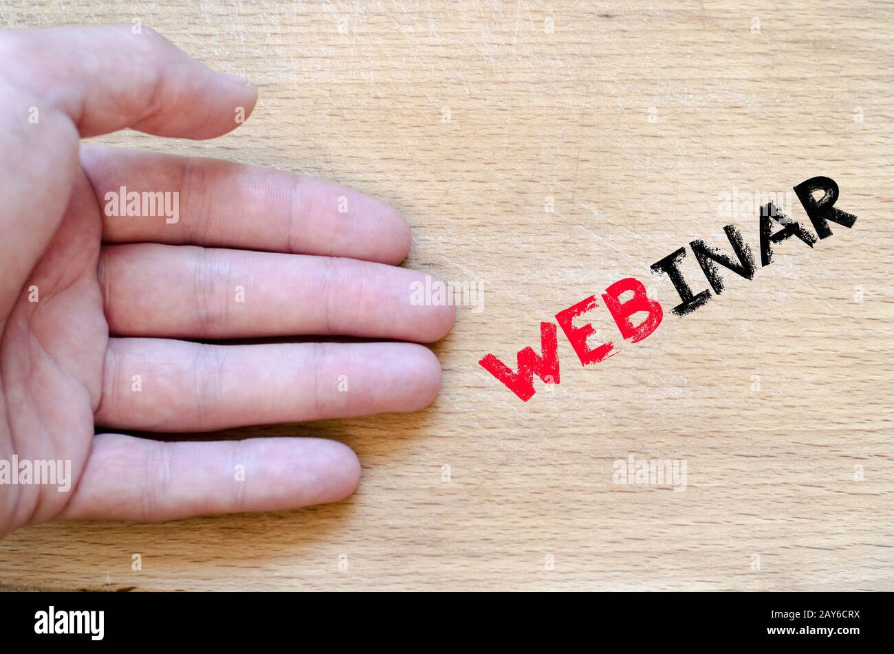 Webinar text concept Stock Photo - Alamy