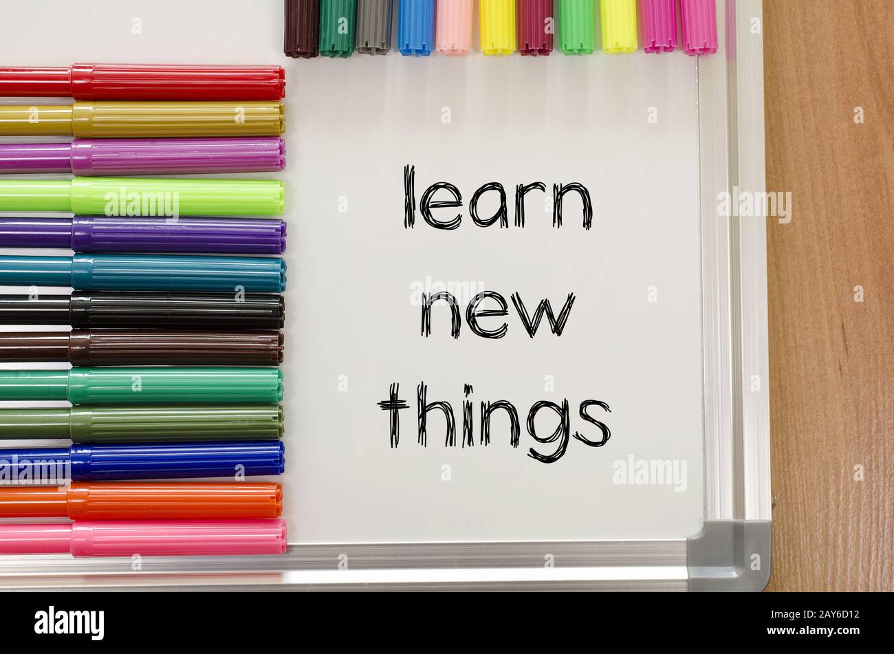 Learn new things text concept Stock Photo - Alamy
