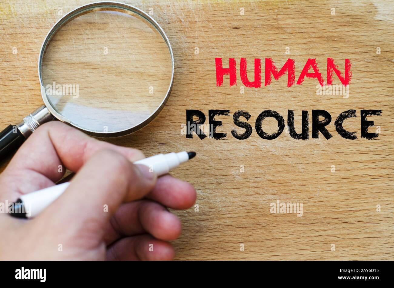 Human resource text concept Stock Photo - Alamy