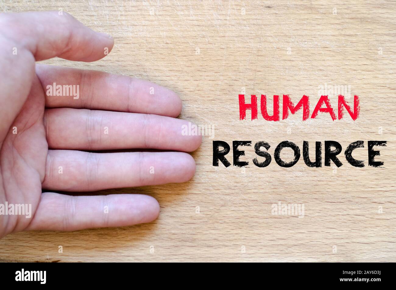 Human resource text concept Stock Photo - Alamy