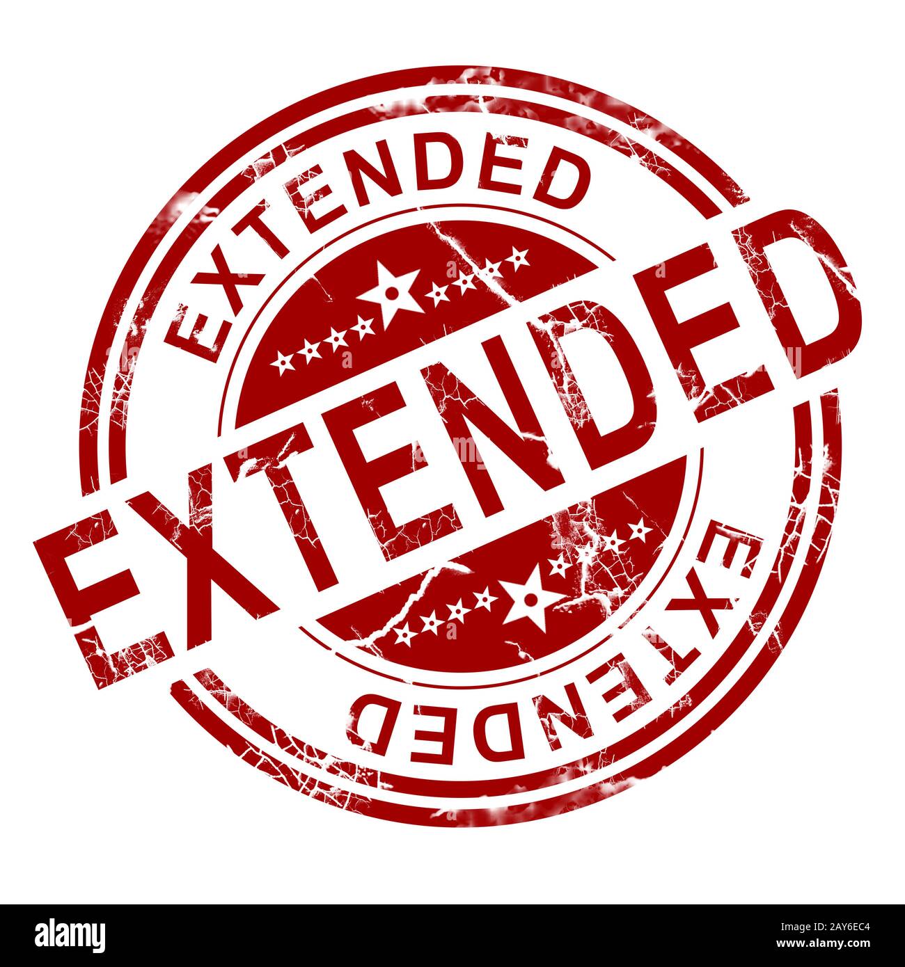 Red extended stamp Stock Photo - Alamy