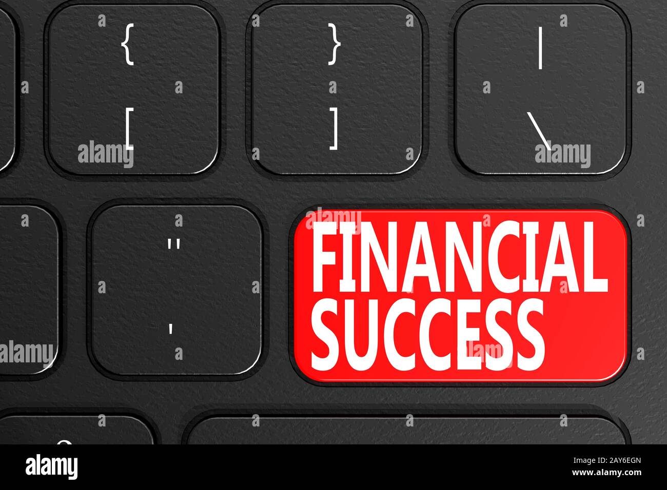 Financial Success on black keyboard Stock Photo - Alamy