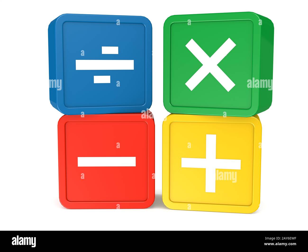 Math sign isolated on white Stock Photo - Alamy