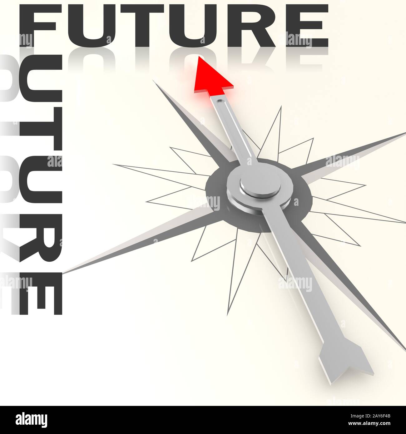 Compass with future word isolated Stock Photo - Alamy