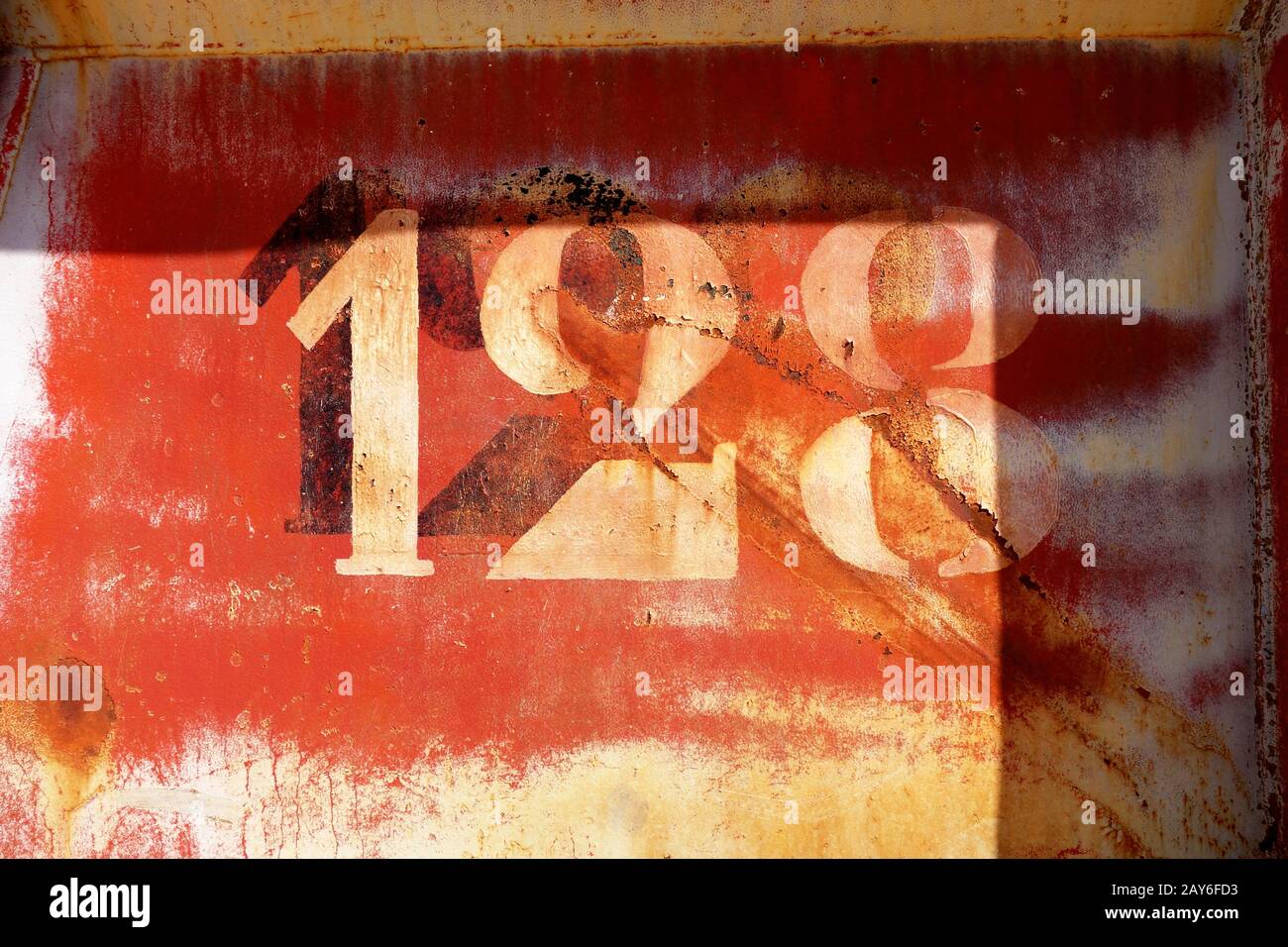 Rusty numbers hi-res stock photography and images - Alamy