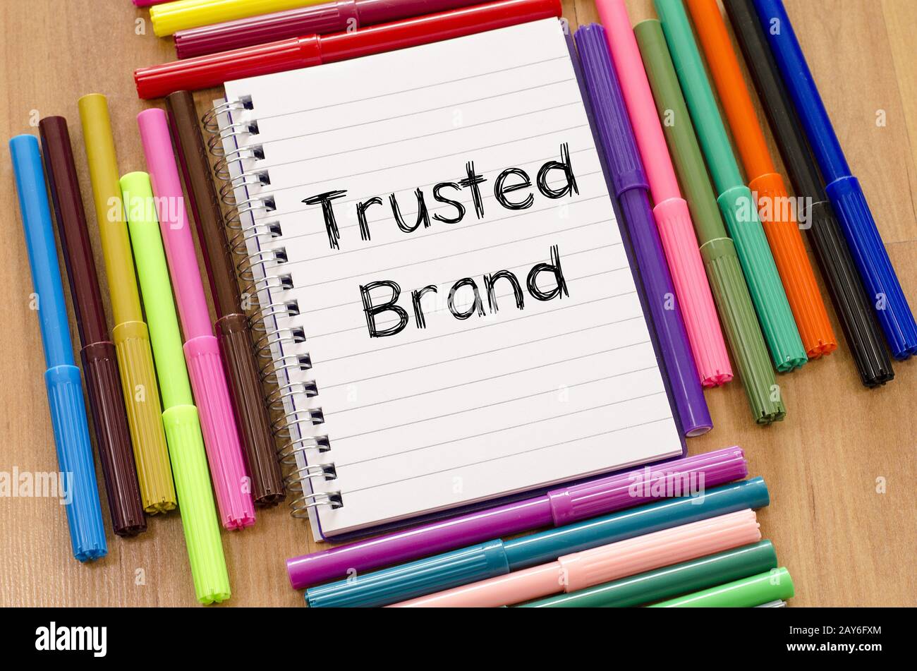 Trusted brand text concept Stock Photo - Alamy