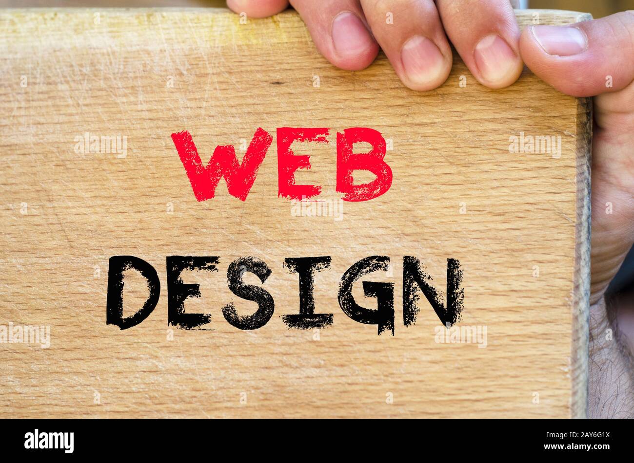 Web design text concept Stock Photo - Alamy
