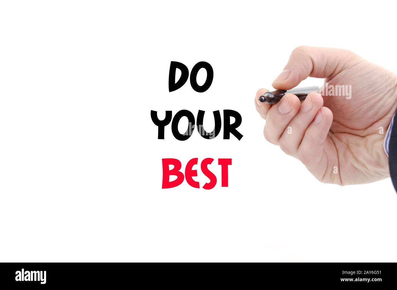 Do your best text concept Stock Photo - Alamy
