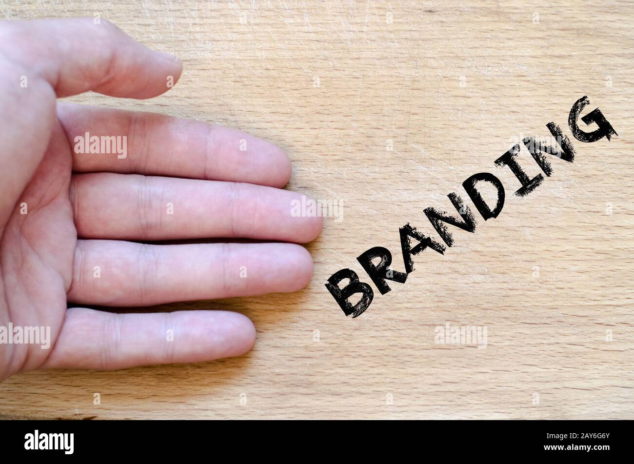 Branding text concept Stock Photo - Alamy