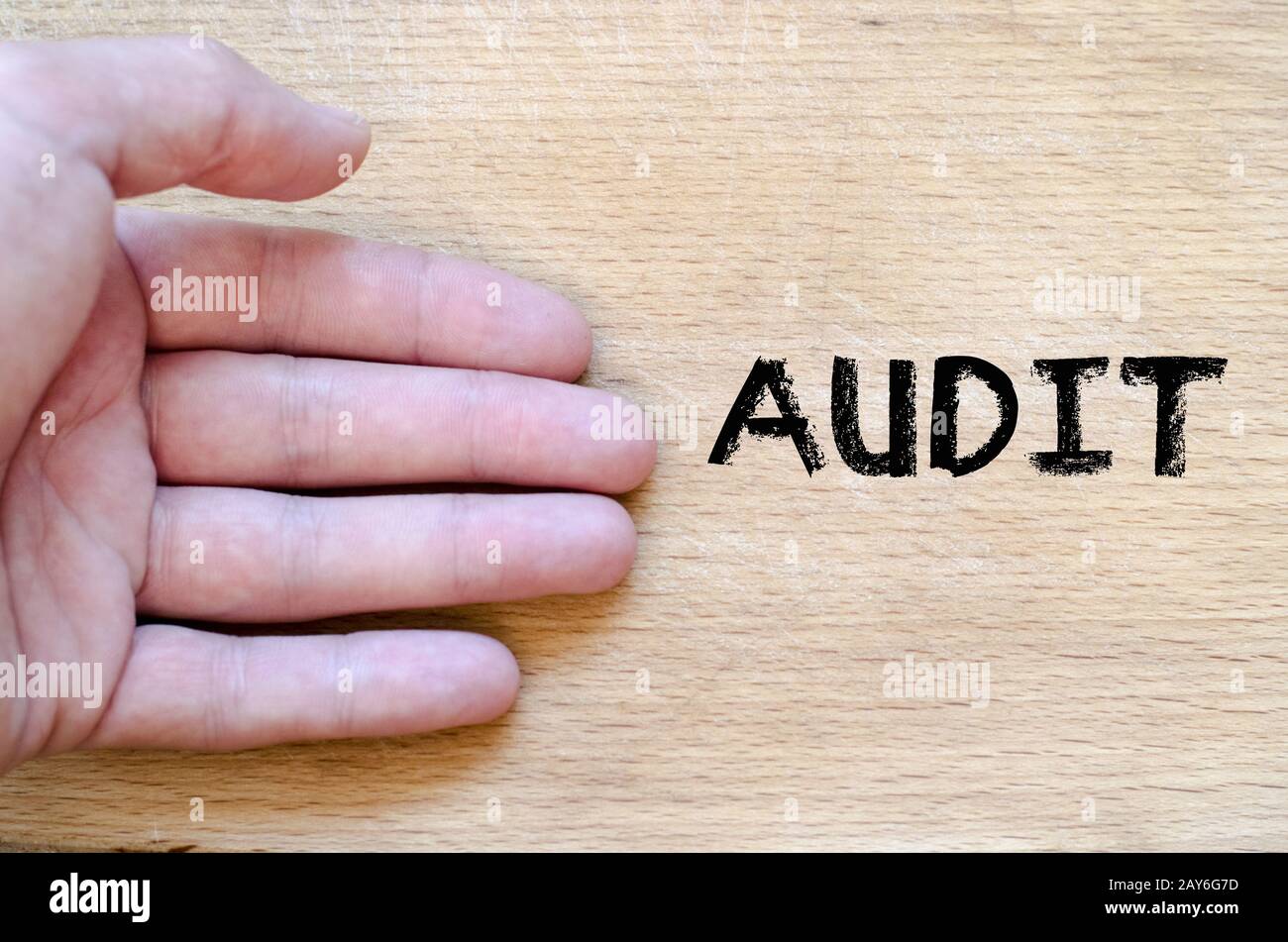 Audit text concept Stock Photo - Alamy