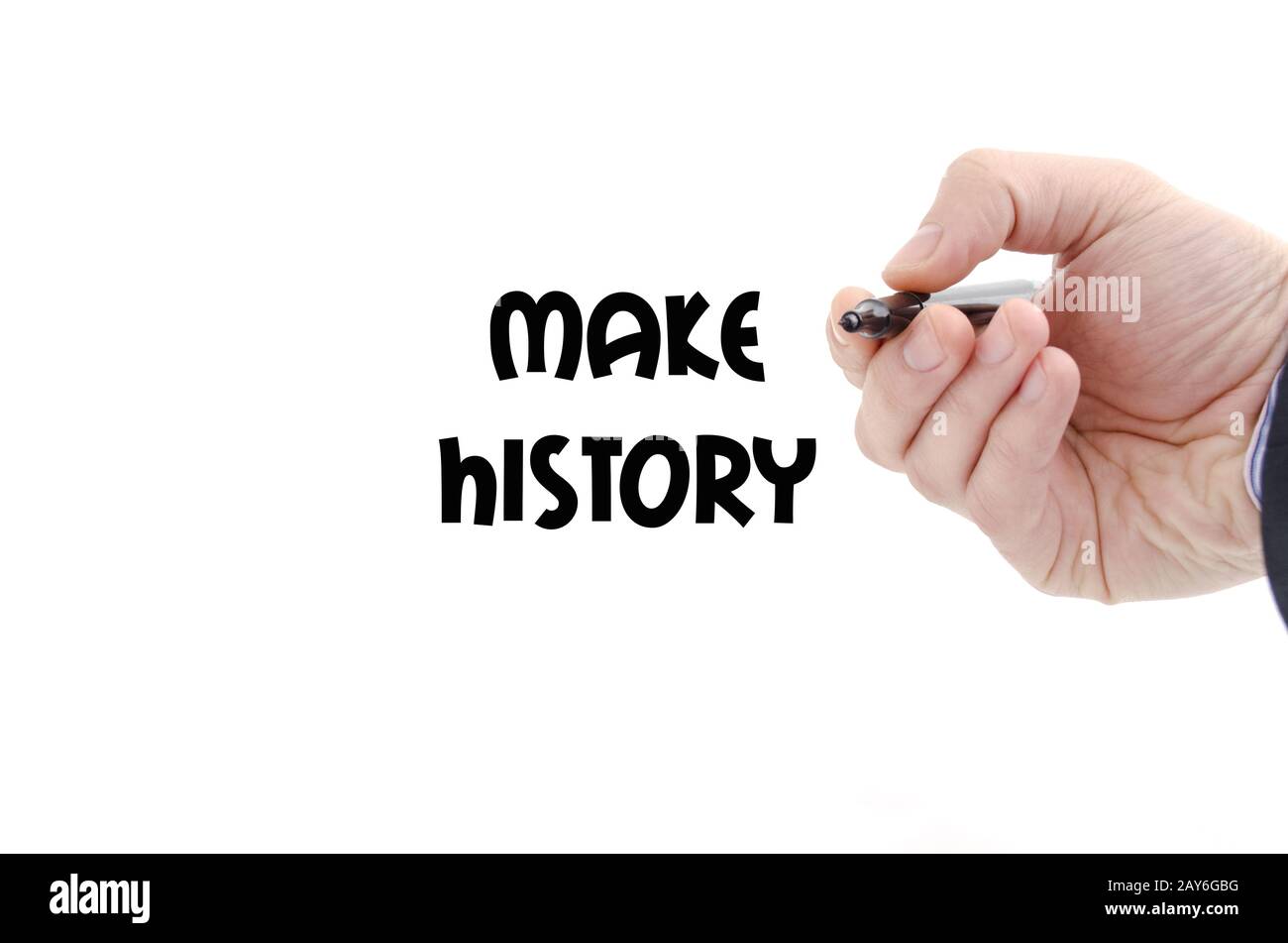 Make history text concept Stock Photo - Alamy